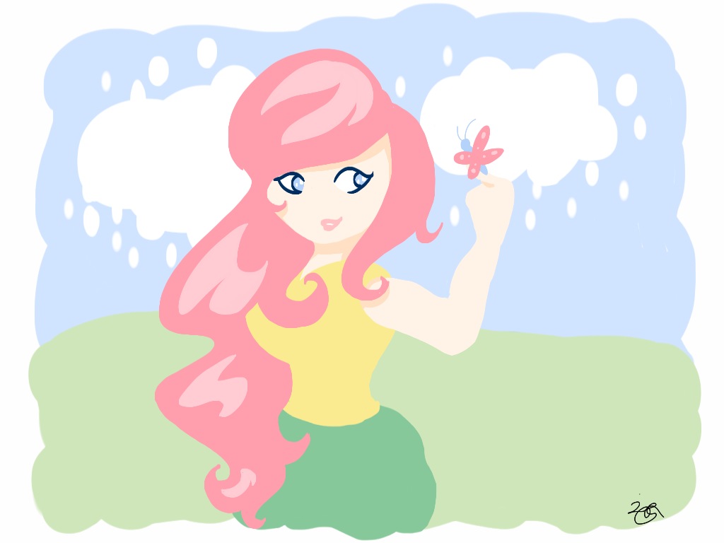 #720045 - safe, artist:kittysplasher, fluttershy, human, female ...