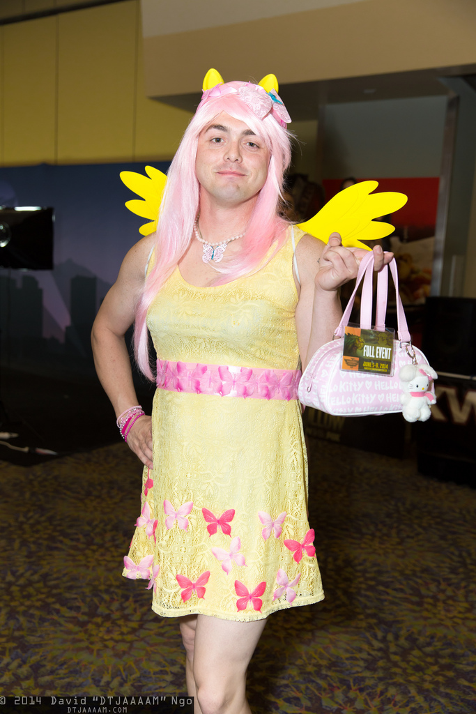 #722227 - safe, fluttershy, human, g4, cosplay, crossdressing ...
