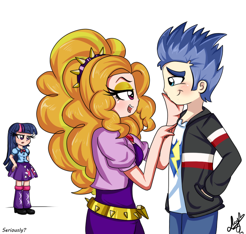 Twilight Sparkle And Flash Sentry Rainbow Rocks