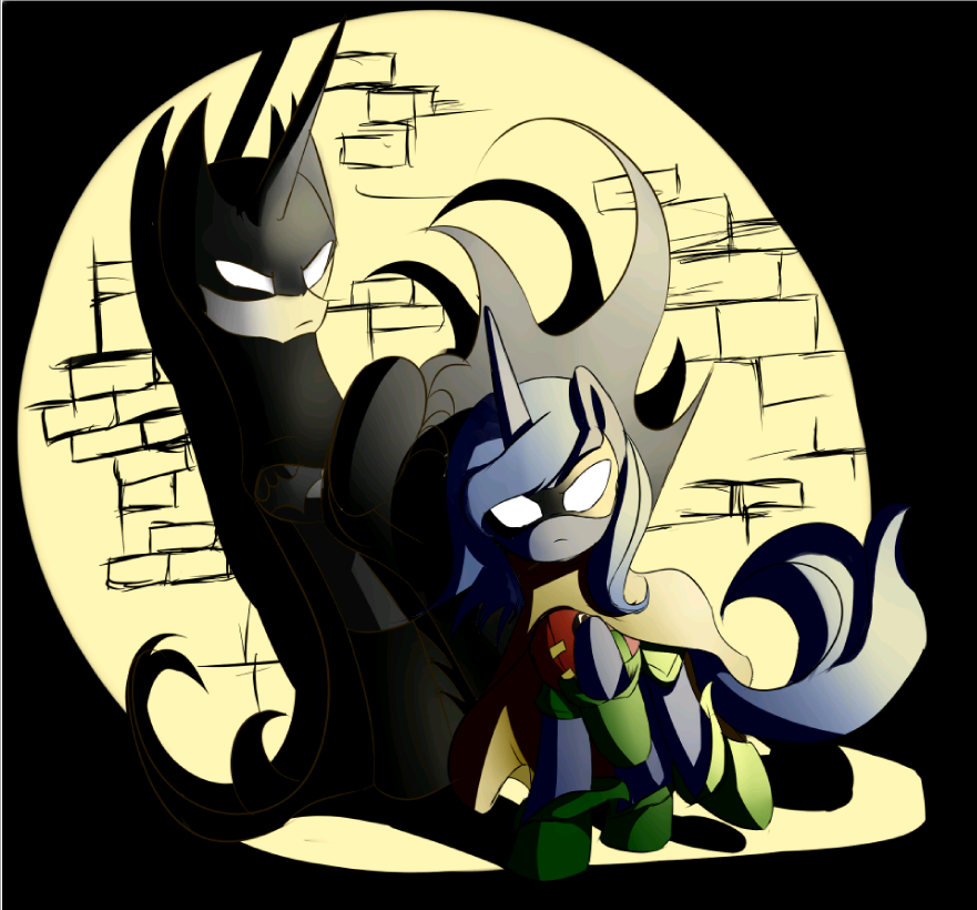 #729400 - safe, artist:supermare, princess celestia, princess luna ...