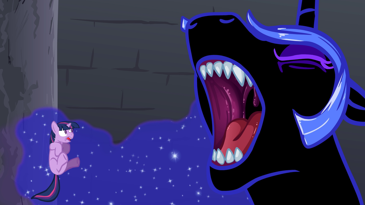 #731997 - suggestive, artist:feedfancier, nightmare moon, twilight ...