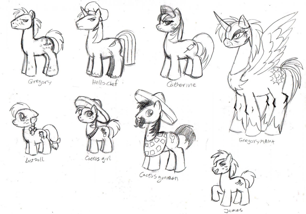 #714493 - safe, artist:ksclaw, cactus girl, cactus gunman, catherine ...