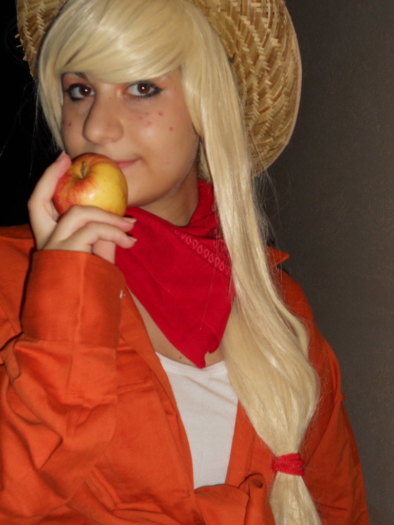 #715366 - safe, artist:emonig, applejack, human, g4, cosplay, irl, irl ...
