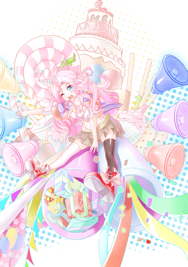 #716279 - safe, artist:gyakko, pinkie pie, human, cake, female ...