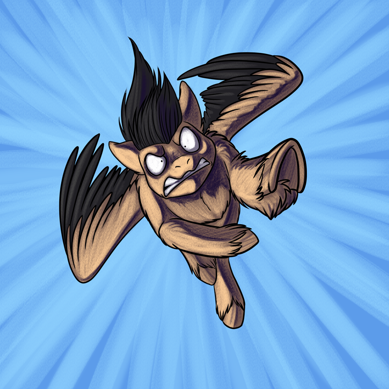 #716525 - safe, artist:foxenawolf, oc, oc only, oc:playbitz, angry ...