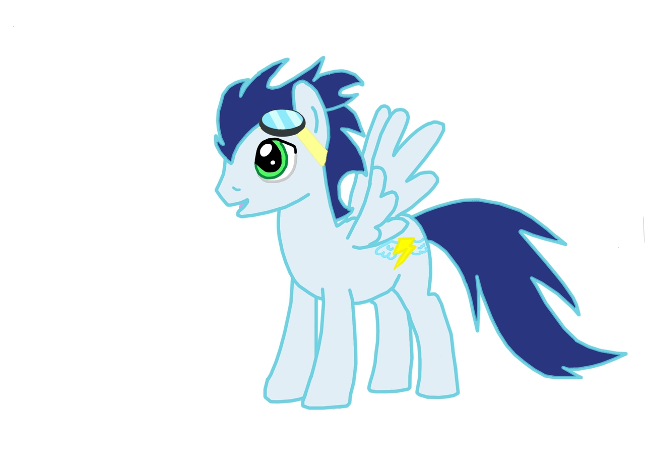 #717383 - safe, artist:bloodyokami, soarin', male, old cutie mark ...