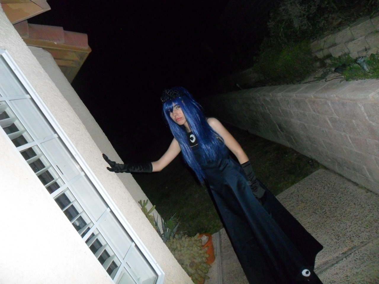 #717583 - safe, artist:kathythegoth, princess luna, human, cosplay, irl ...