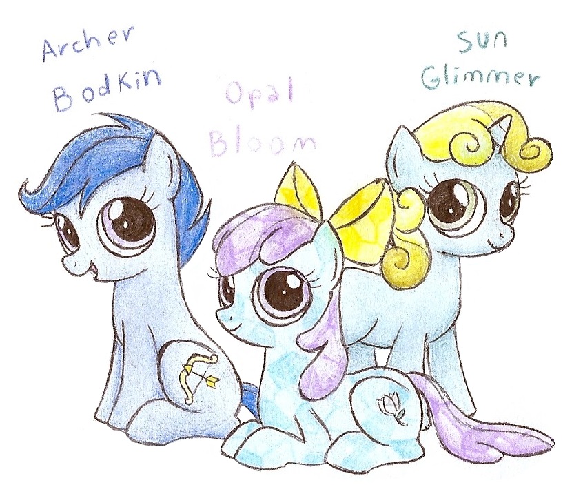 #807449 - safe, artist:islamilenaria, archer (g4), opal bloom ...