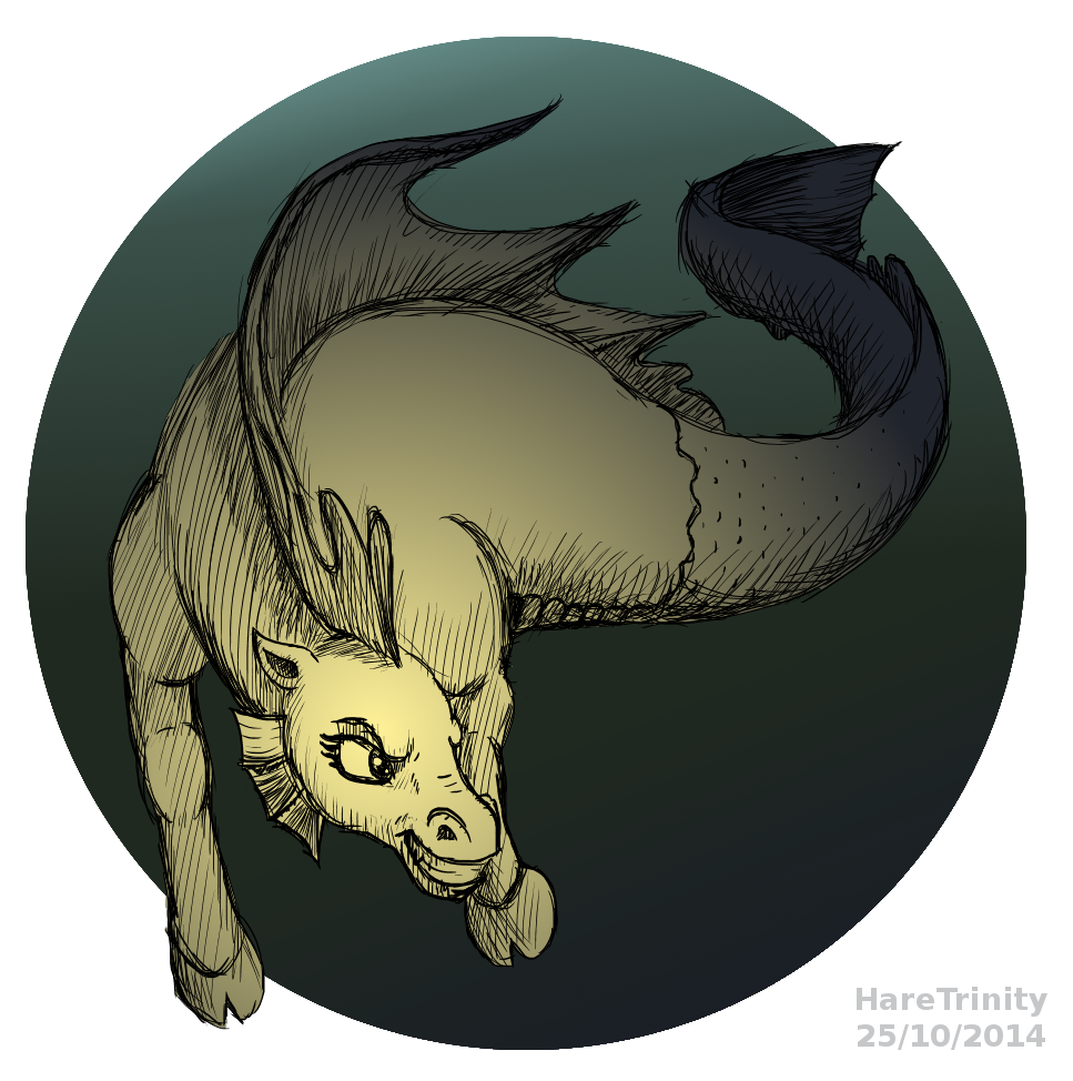 #807654 - safe, artist:haretrinity, adagio dazzle, hippocampus, merpony ...