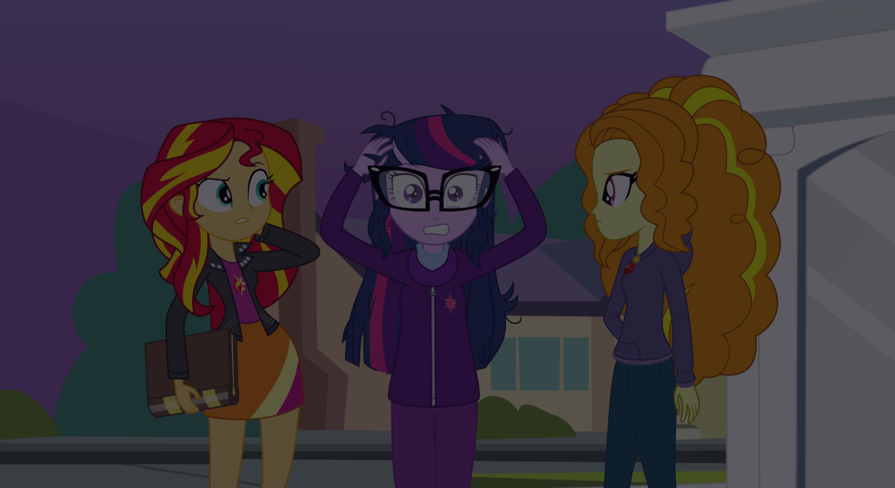 #808149 - safe, artist:mit-boy, adagio dazzle, sci-twi, sunset shimmer ...