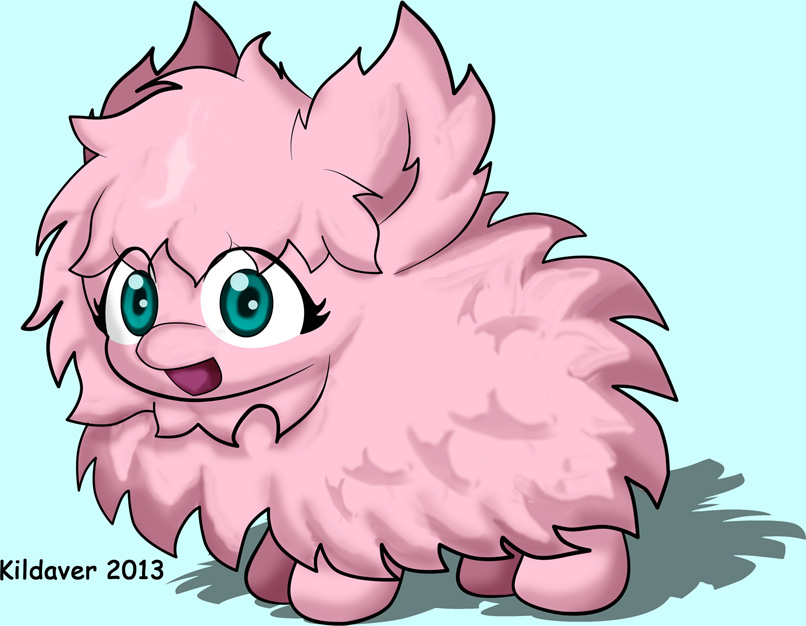 #808346 - safe, artist:kildaver, oc, oc only, oc:fluffle puff, chibi ...