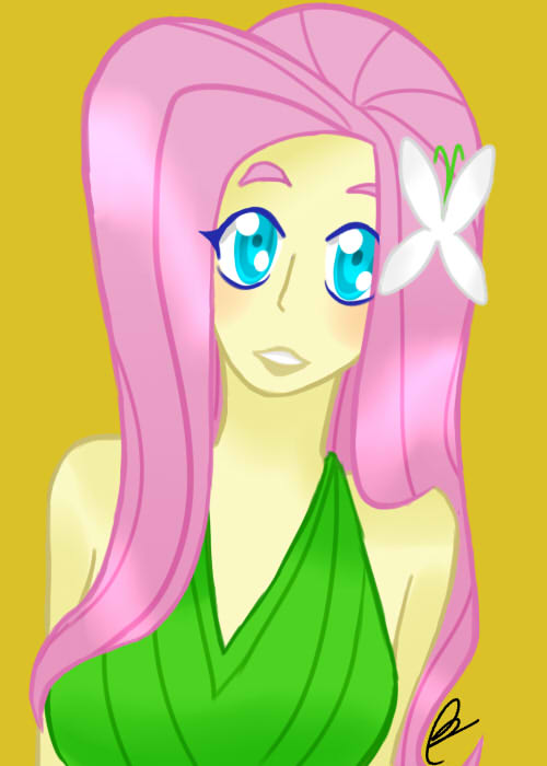 #808789 - safe, artist:manny-heatlook, fluttershy, human, g4, female ...