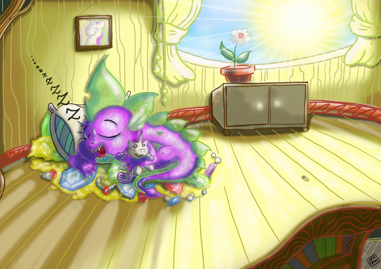 #812385 - safe, artist:dinodraketakethecake, spike, dragon, g4, :t ...