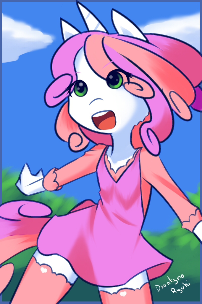 #812558 - safe, artist:drantyno, sweetie belle, anthro, g4, clothes ...