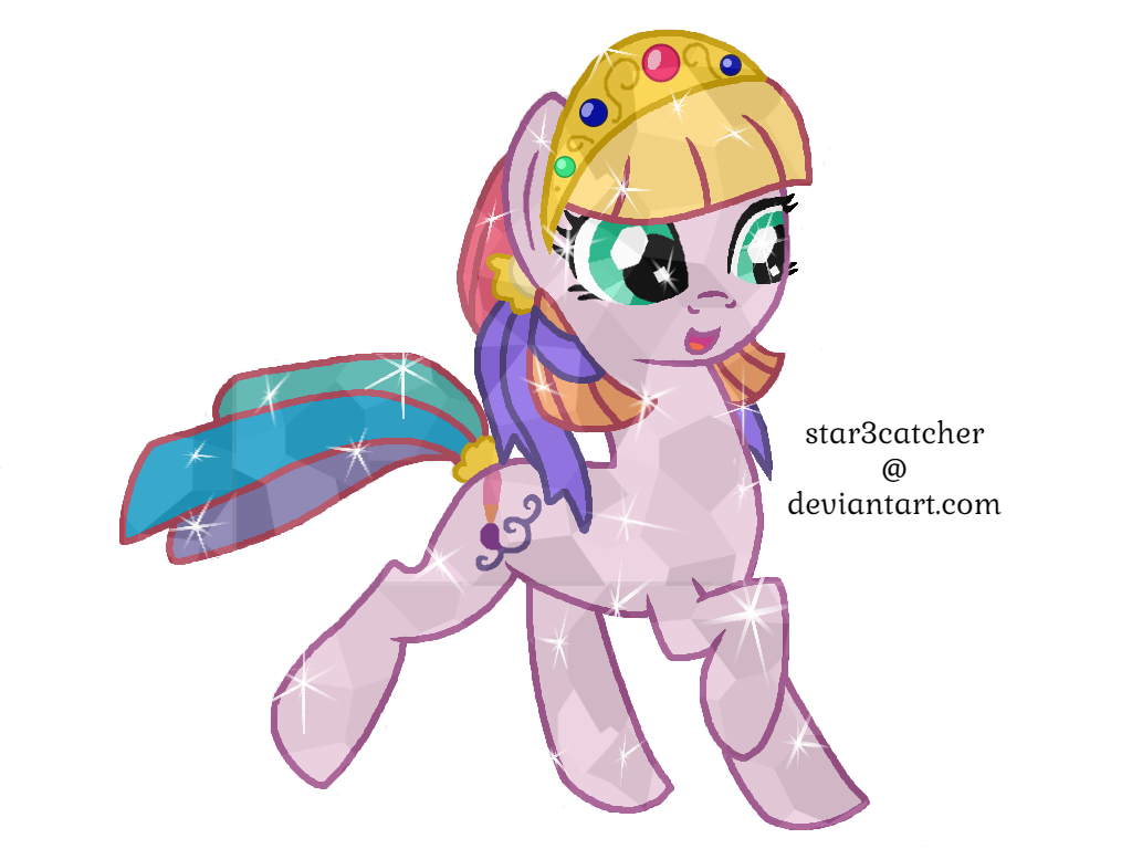 #798795 - safe, artist:star3catcher, toola roola, crystal pony, pony ...