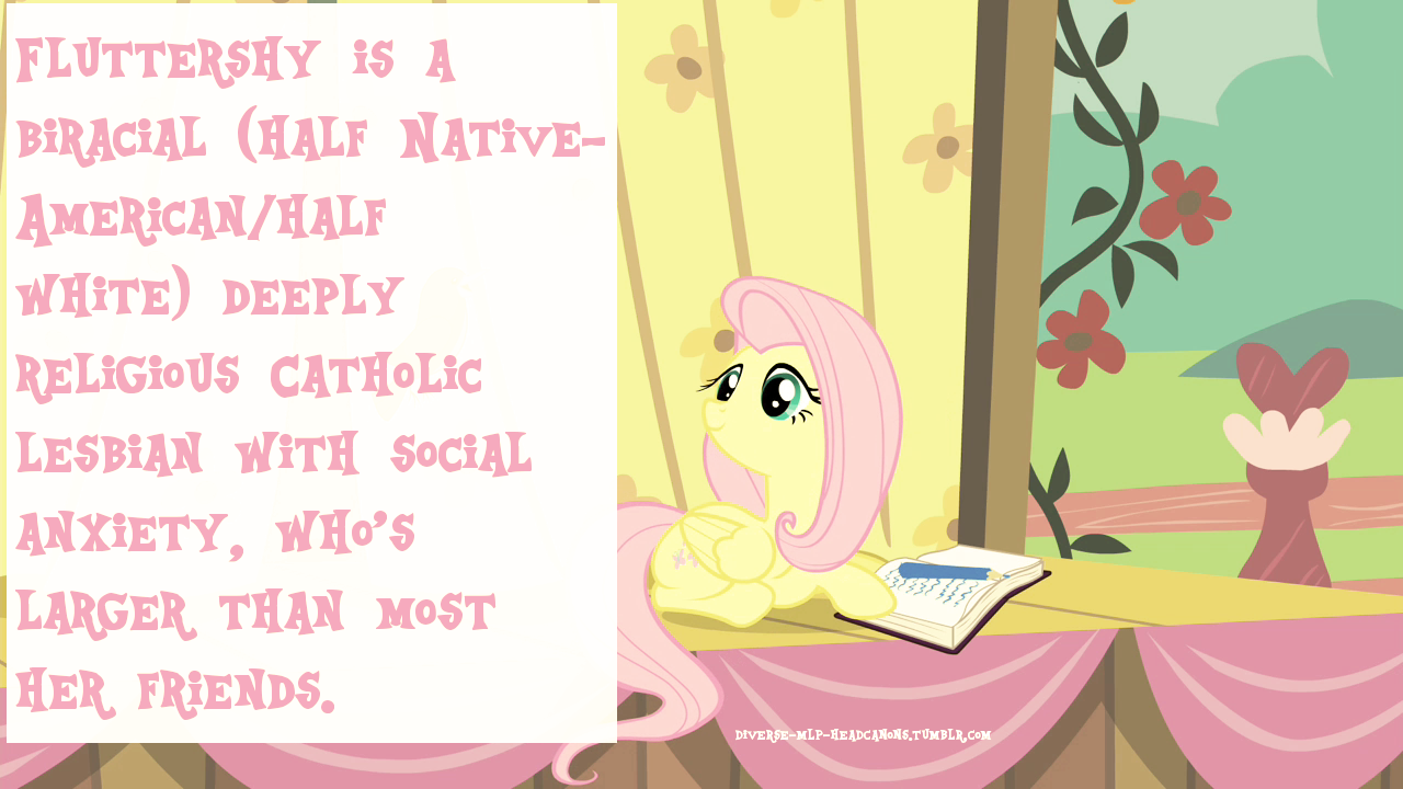 #799436 - safe, fluttershy, g4, diverse-mlp-headcanons, headcanon, op ...