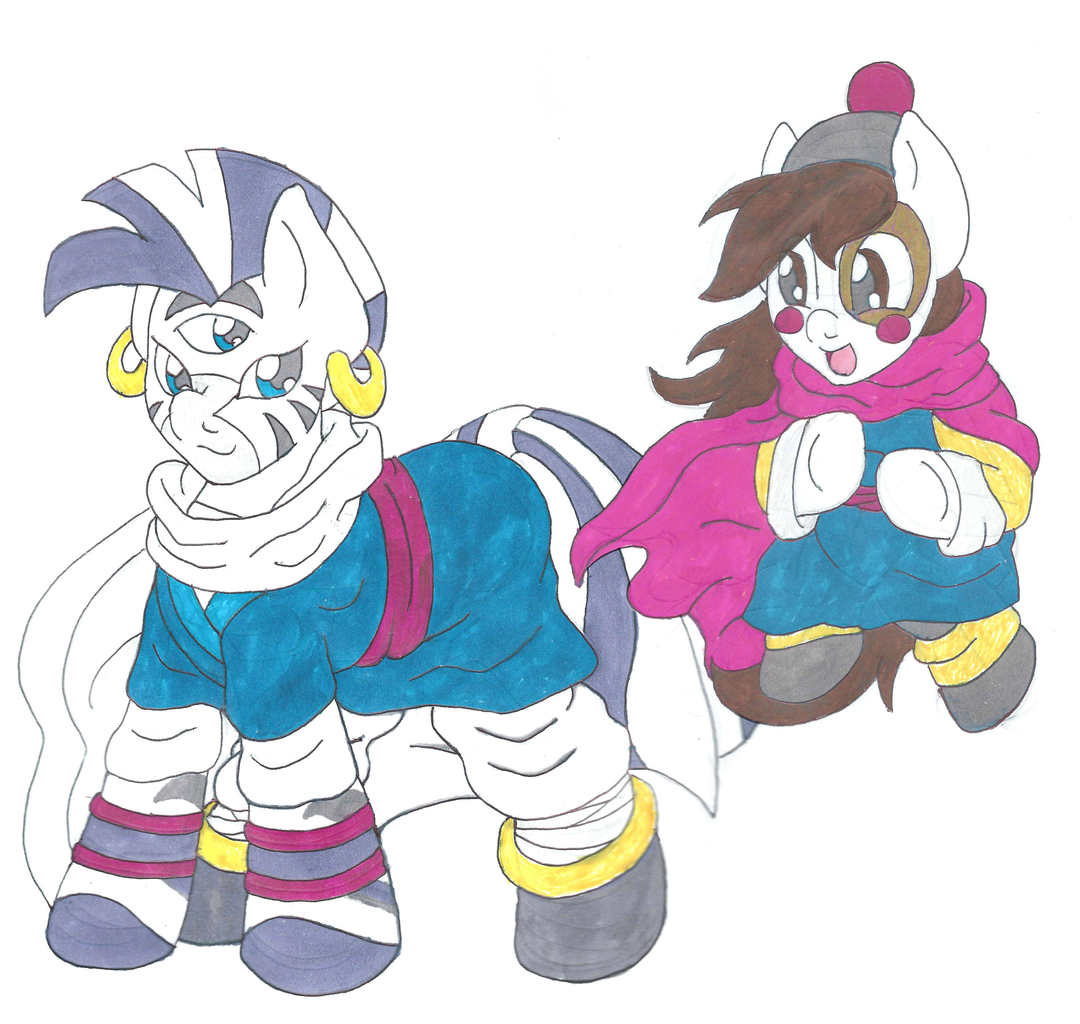 #801212 - safe, artist:blackbewhite2k7, pipsqueak, zecora, zebra, g4 ...