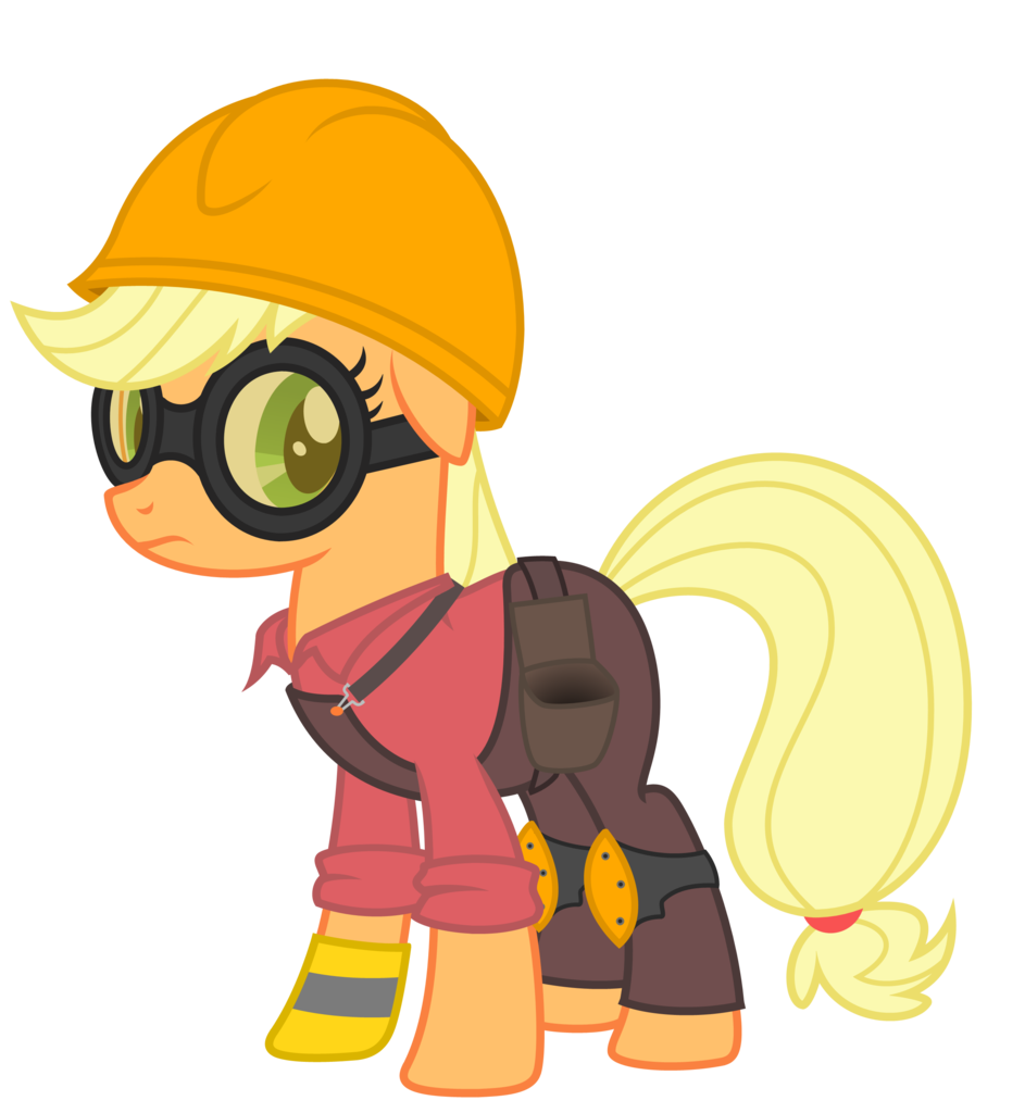 #999177 - safe, artist:avastindy, applejack, g4, engineer, engineer ...