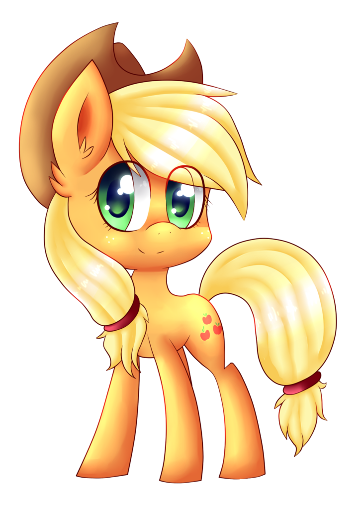 #1000534 - safe, artist:jetjetj, applejack, cute, female, simple ...