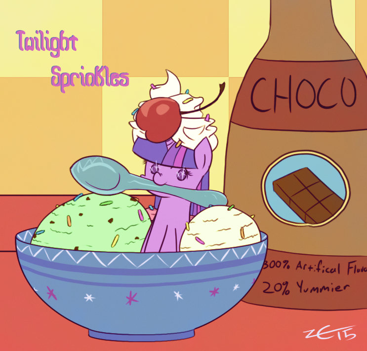#1002386 - safe, artist:liracrown, twilight sparkle, g4, bowl, cherry ...