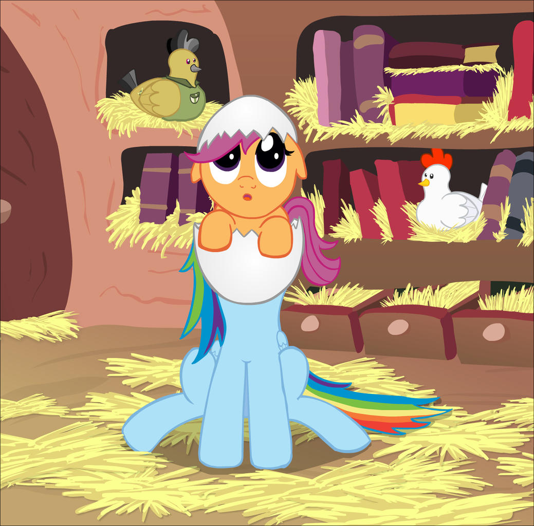 #1002772 - safe, artist:ultrathehedgetoaster, daring do, rainbow dash ...