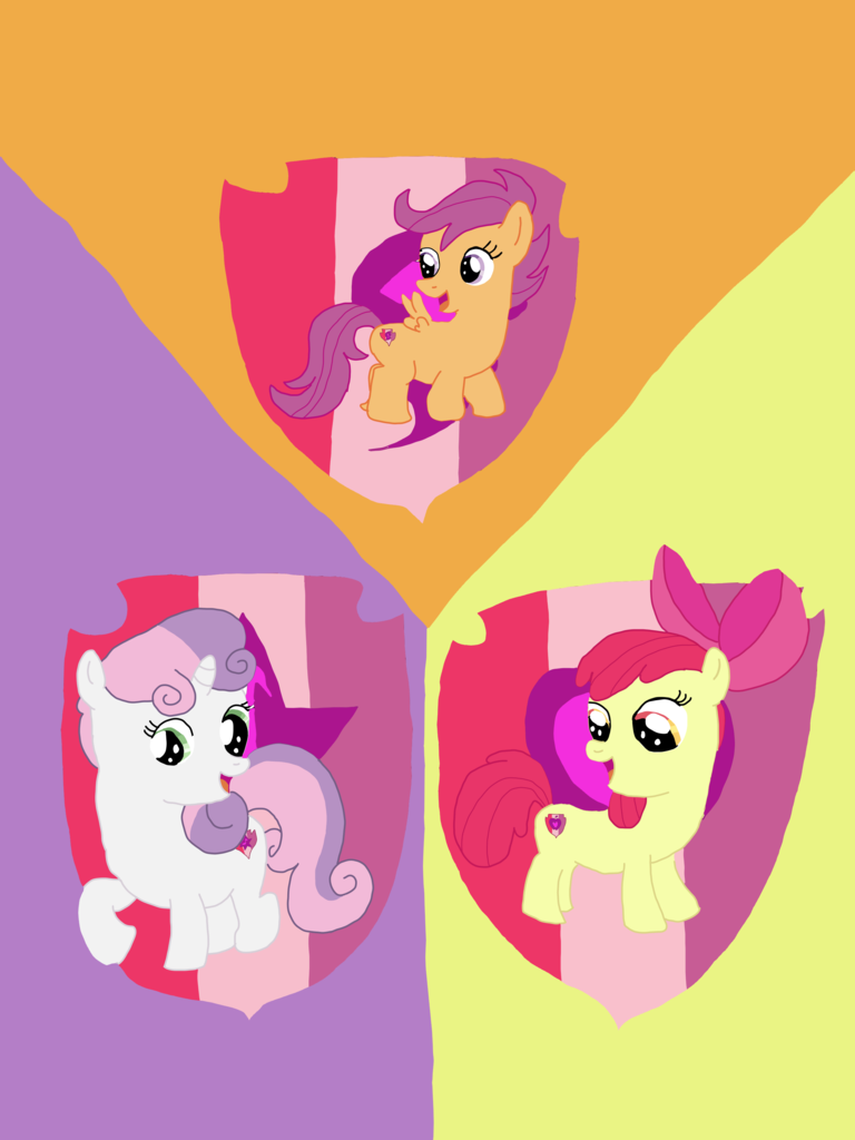 #1004715 - safe, artist:cartoonobsessedstar1, apple bloom, scootaloo ...