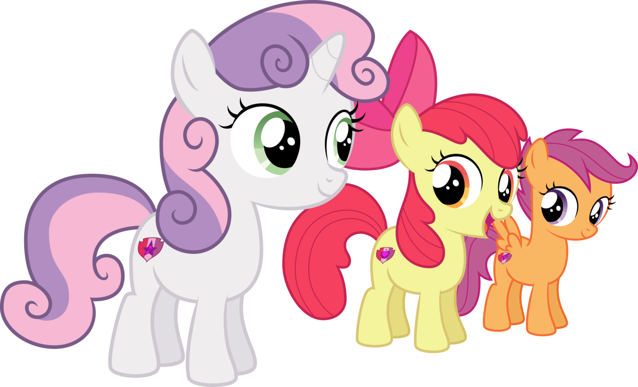 #1007168 - safe, artist:qazwsx302, apple bloom, scootaloo, sweetie ...