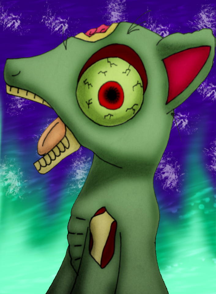 #1007842 - semi-grimdark, artist:acleus097, earth pony, pony, undead ...