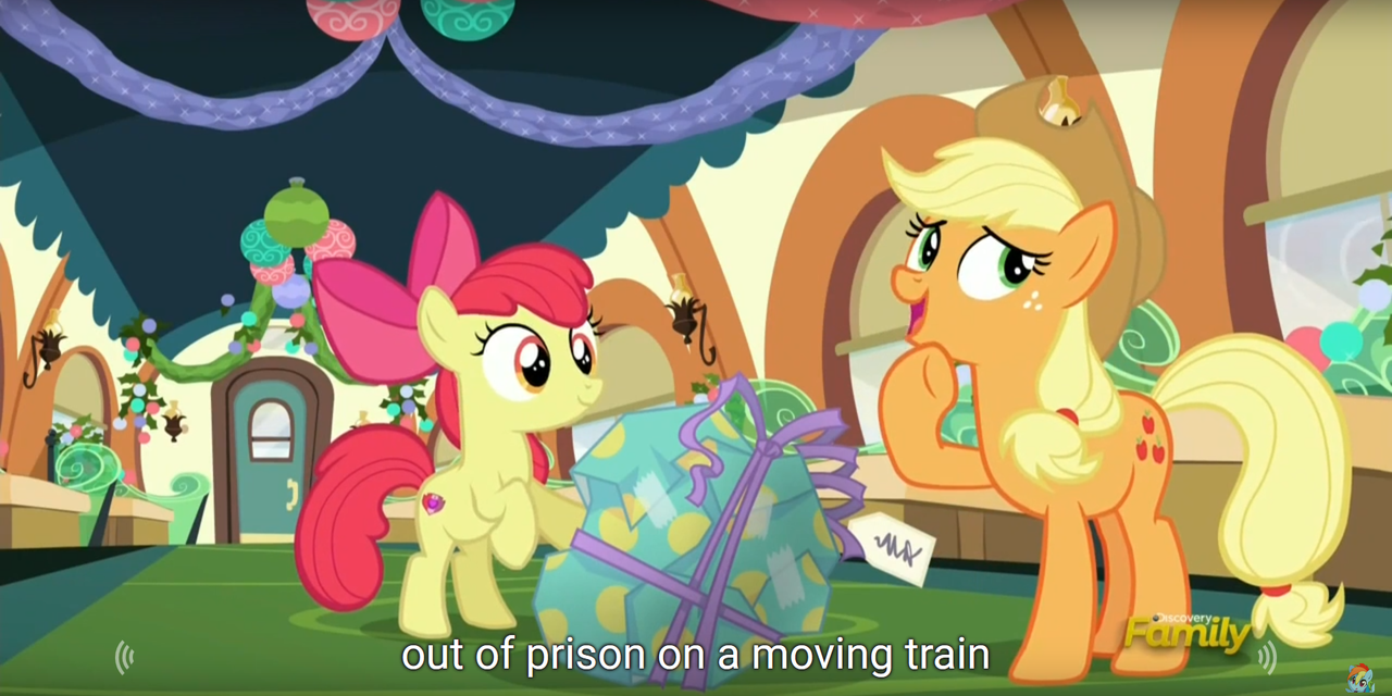 #1009106 - safe, screencap, apple bloom, applejack, g4, hearthbreakers ...
