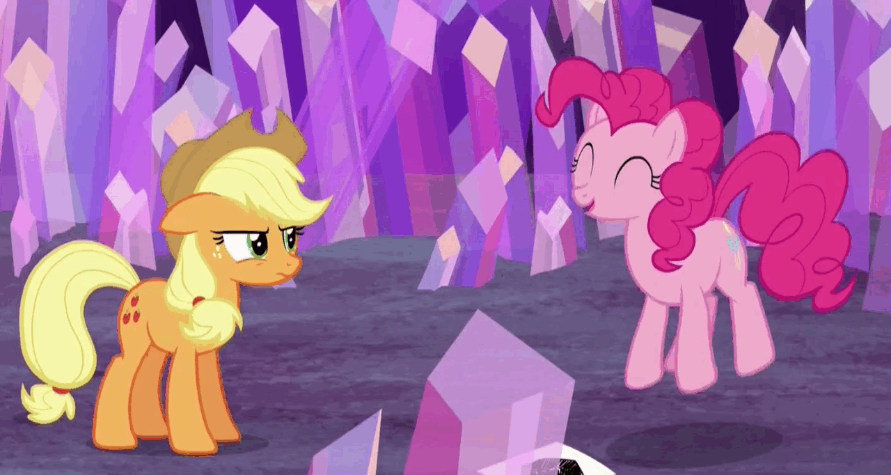 #1009735 - safe, screencap, applejack, pinkie pie, g4, hearthbreakers ...