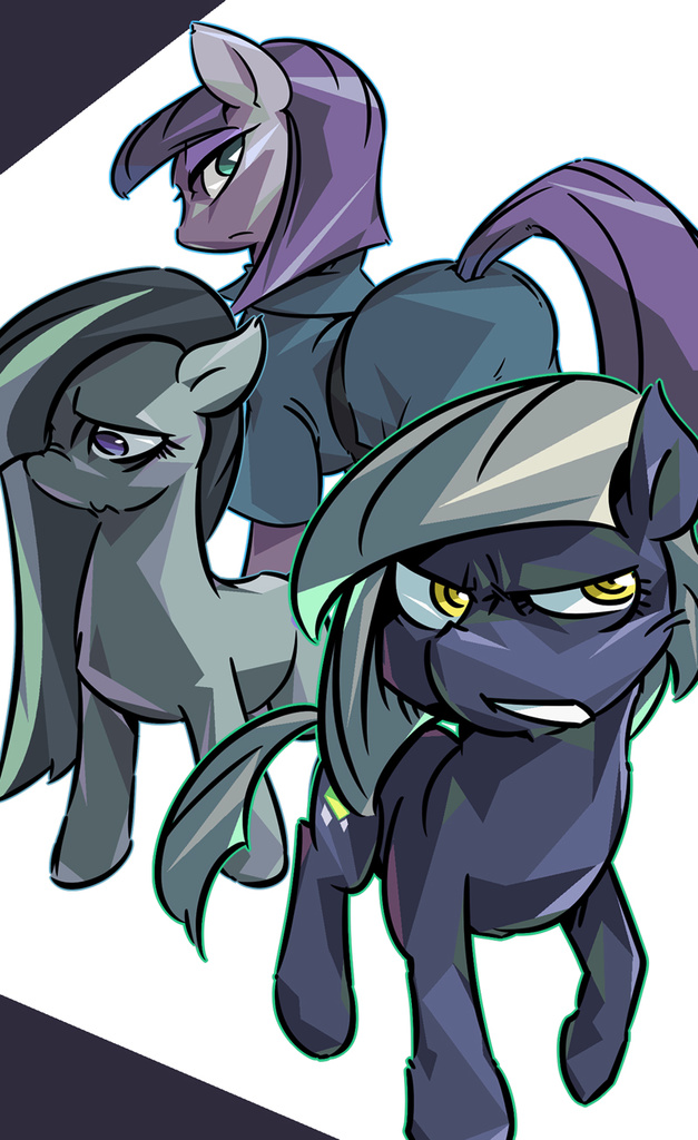 #1010359 - safe, artist:tyuubatu, limestone pie, marble pie, maud pie ...