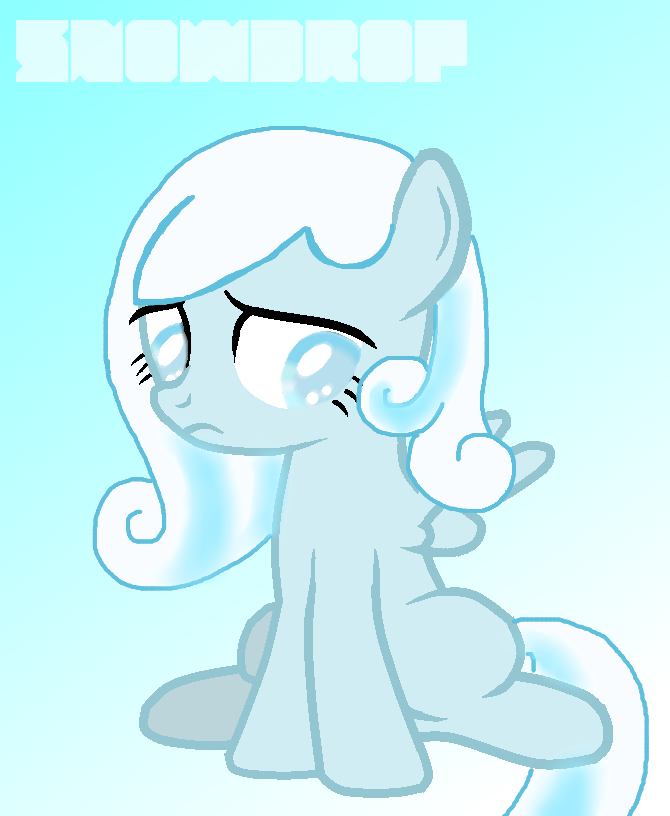 #1010398 - safe, artist:whatsupxp, oc, oc only, oc:snowdrop, sad, solo ...