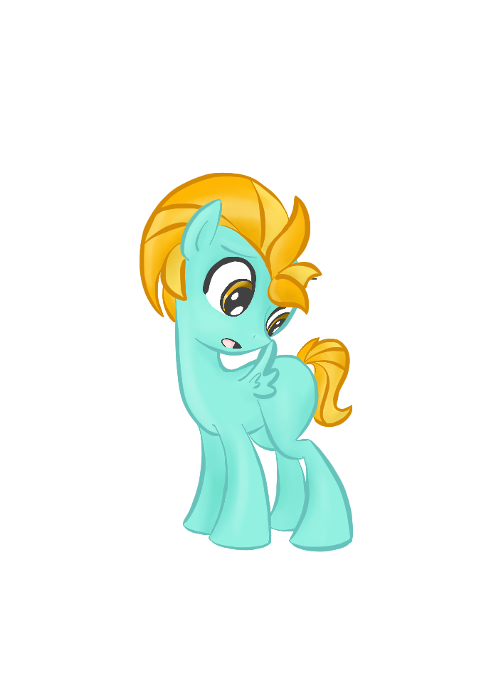 #1011827 - safe, artist:minty-red, lightning dust, blank flank, female ...