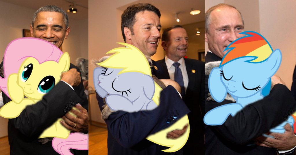 #1012392 - safe, artist:vladimirpony, derpy hooves, fluttershy, rainbow ...