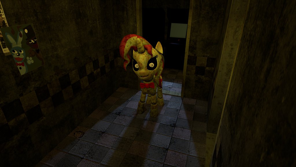 #994486 - semi-grimdark, artist:vinuldash, sunset shimmer, pony, robot ...