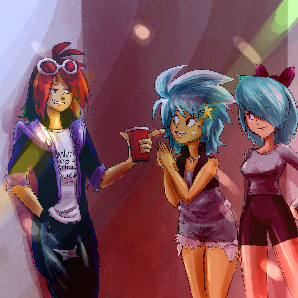 #995777 - safe, artist:manic-the-lad, cloudchaser, flitter, rainbow ...