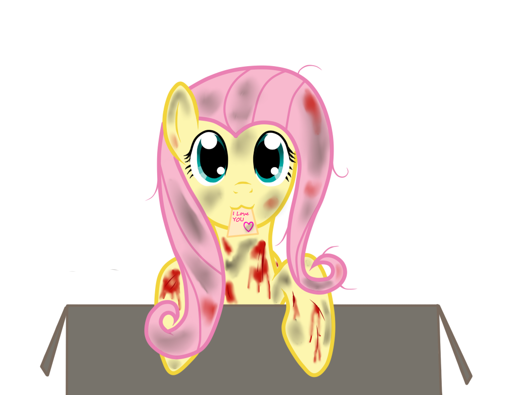 #996509 - semi-grimdark, artist:ianmata1998, fluttershy, pegasus, pony, g4, :3, bleeding, blood ...