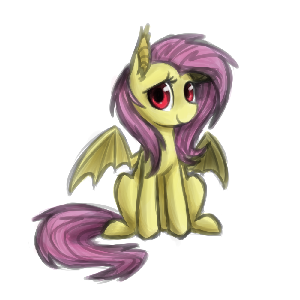 #1014123 - safe, artist:breadcipher, fluttershy, bat pony, pony, g4 ...