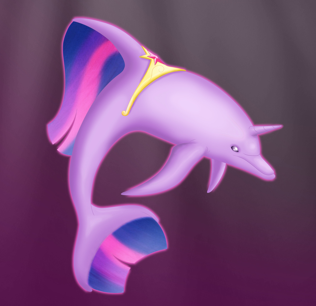 #1020554 - safe, artist:foxbeast, twilight sparkle, dolphin, g4, big ...