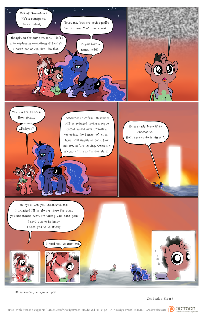 #1021203 - safe, artist:smudge proof, princess luna, oc, oc:eschaton ...