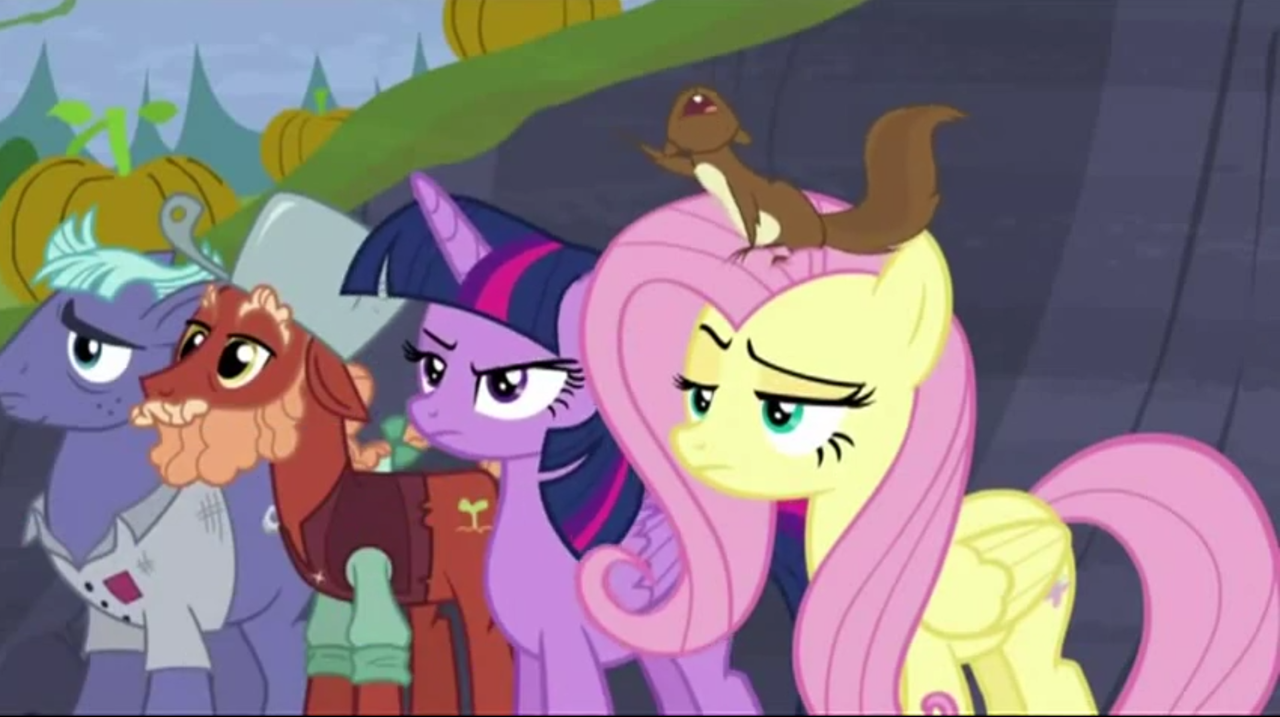 #1022719 - safe, screencap, fluttershy, locknut mccolt, sprig hooffield ...