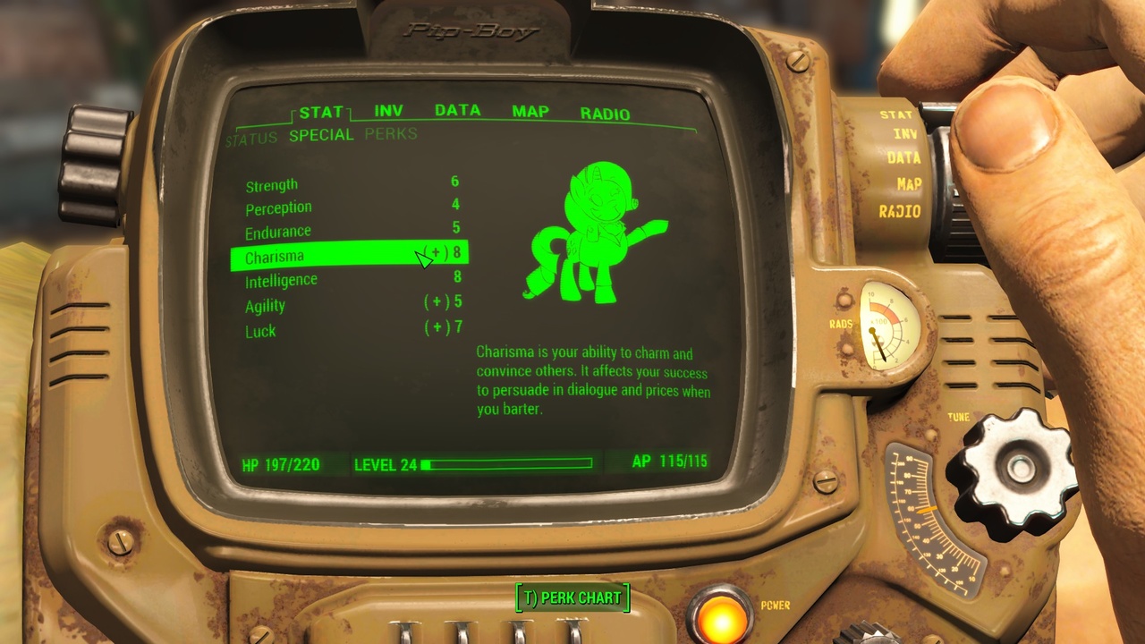 #1023321 - safe, rarity, fallout, fallout 4, mod, pipboy - Derpibooru