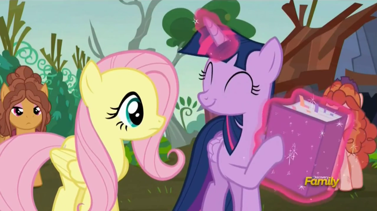 #1024680 - safe, screencap, fluttershy, tree h. hooffield, trowel ...