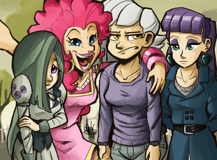 #1017371 - safe, artist:theartrix, limestone pie, marble pie, maud pie ...