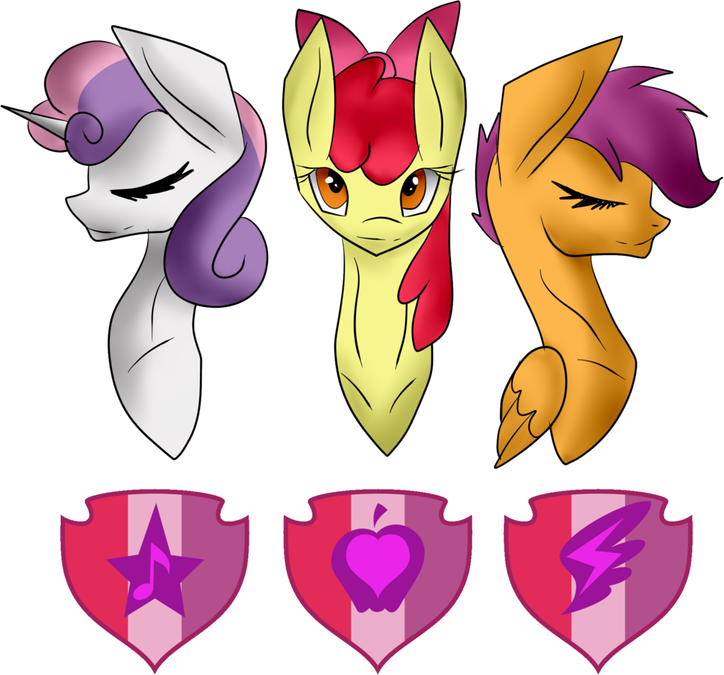 #1043556 - safe, artist:abdonis, apple bloom, scootaloo, sweetie belle ...