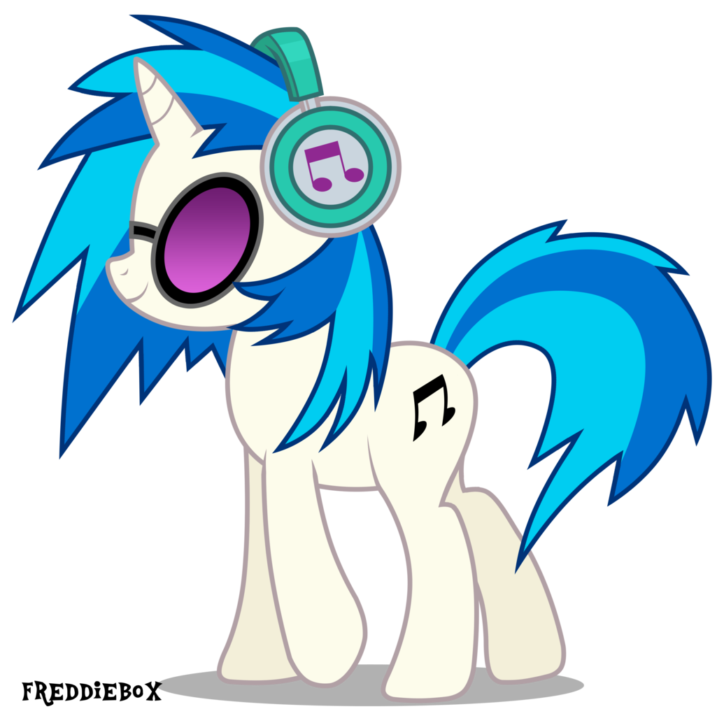 #1048287 - safe, artist:brony-works, dj pon-3, vinyl scratch, g4, high ...