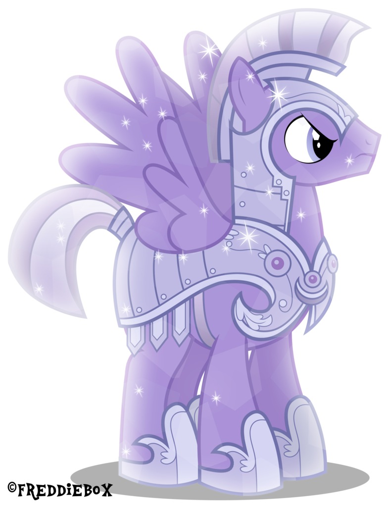 #1048359 - safe, artist:brony-works, amethyst stone, crystal pony ...