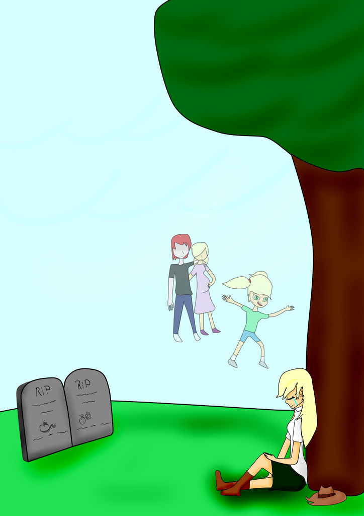 #1049902 - safe, artist:goldhajik, applejack, human, g4, applejack's ...