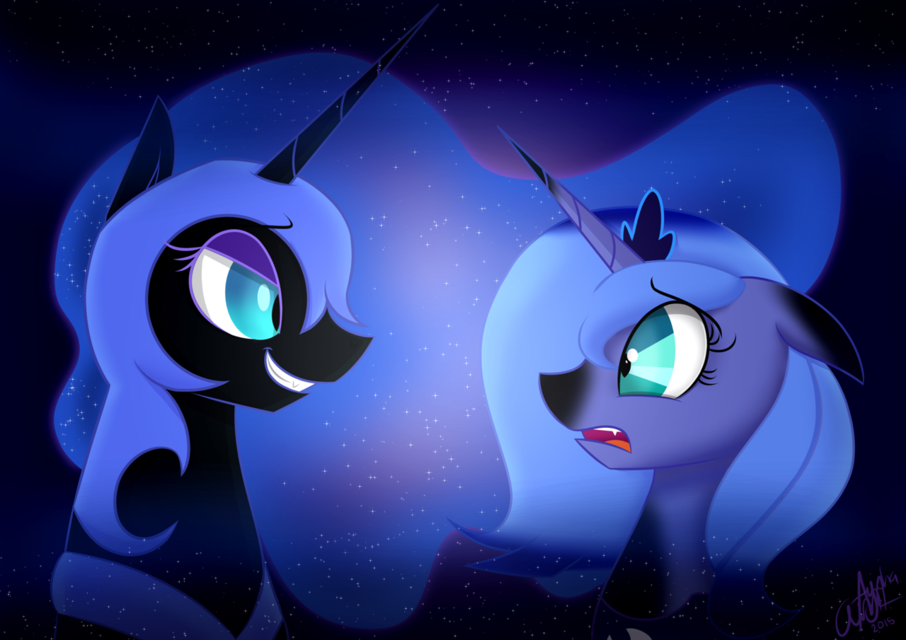 #1051594 - safe, artist:artsyambi, nightmare moon, princess luna ...