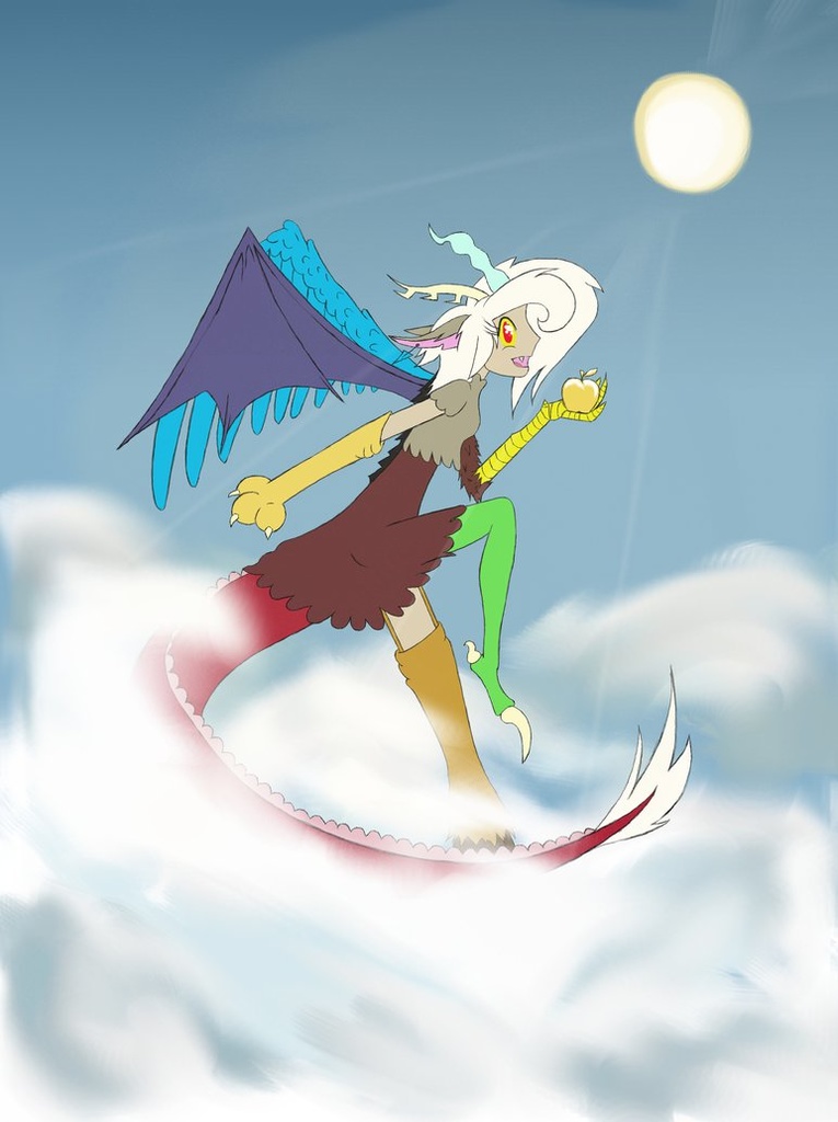 #1037218 - safe, artist:kyuurichandesu, discord, human, g4, apple ...